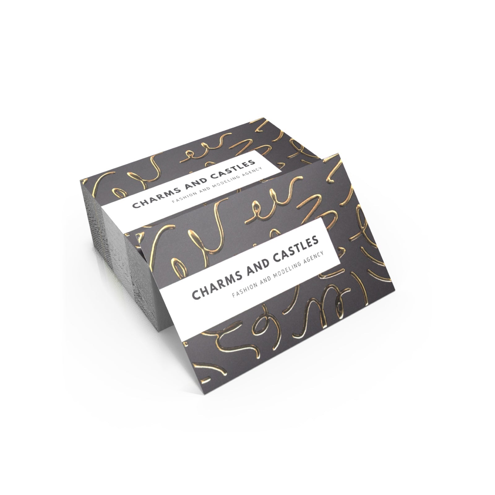 Raised Foil Business Card Printing with Gold & Silver Foil | Zoom Printing